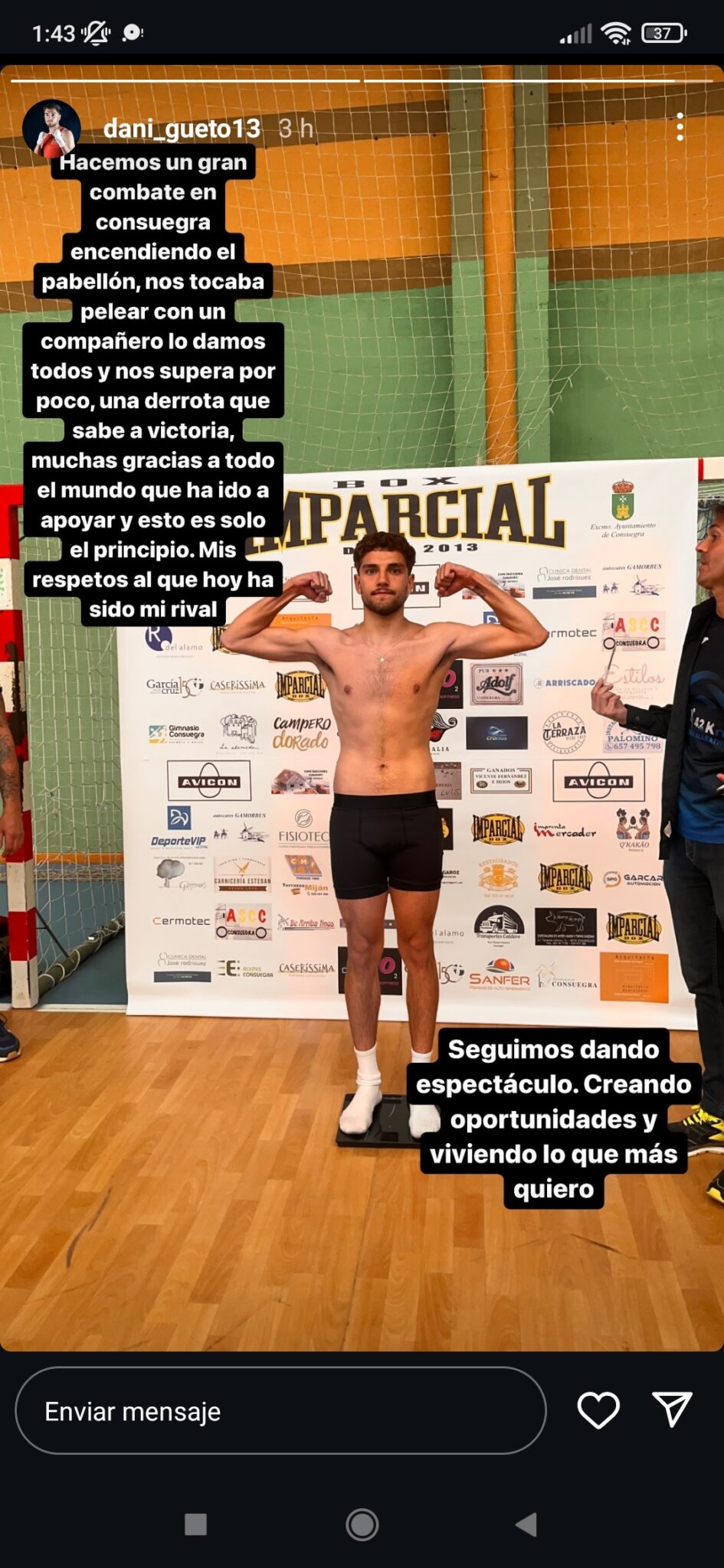 Ciudad Real: El boxeador Daniel Guerrero perdió a los puntos en la pelea estelar por la ...
