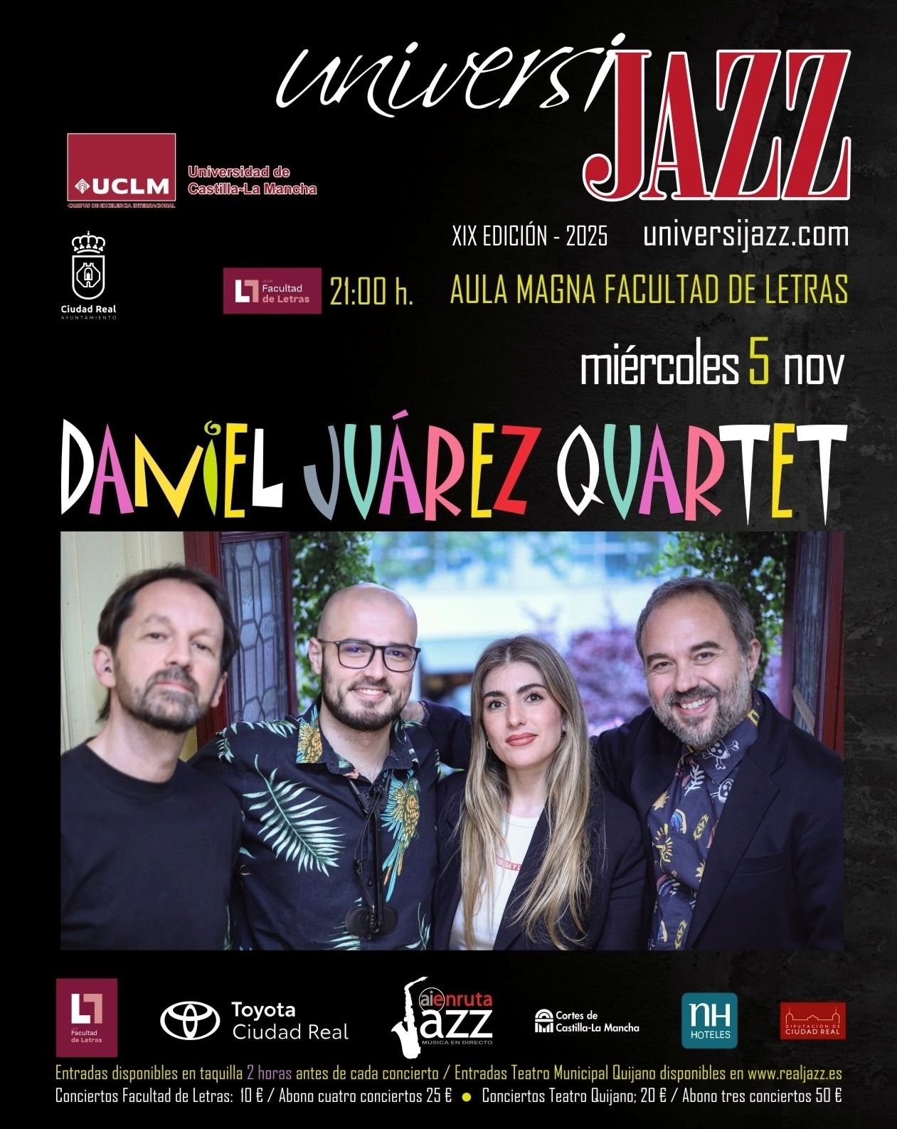 El Daniel Juárez Quartet ofrece una nueva noche de jazz en la UCLM ...